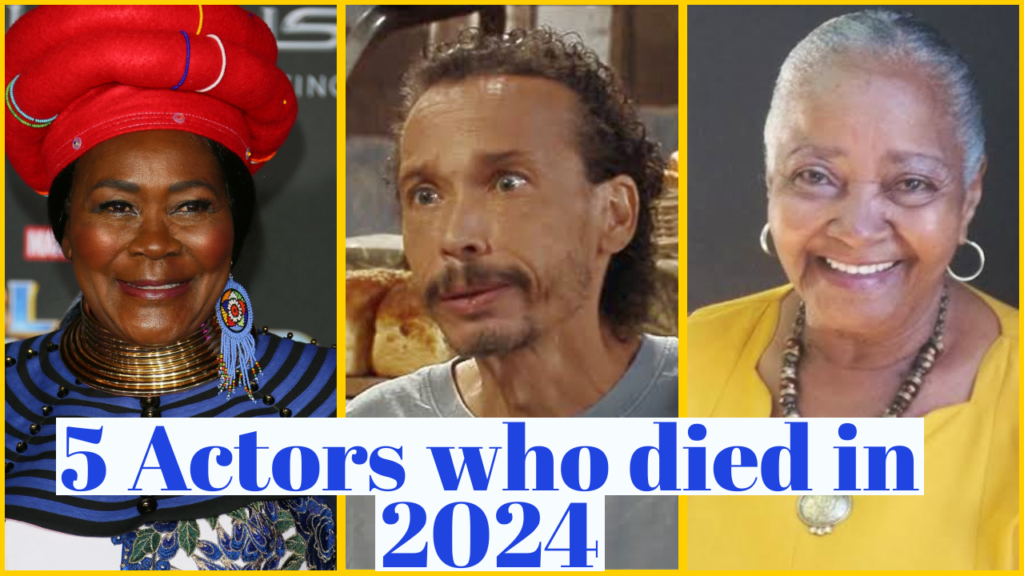 Actors who died 2024 in South Africa - Soapie Celebs